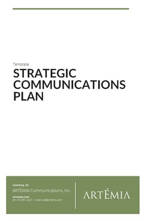 Strategic Communications Plan Template